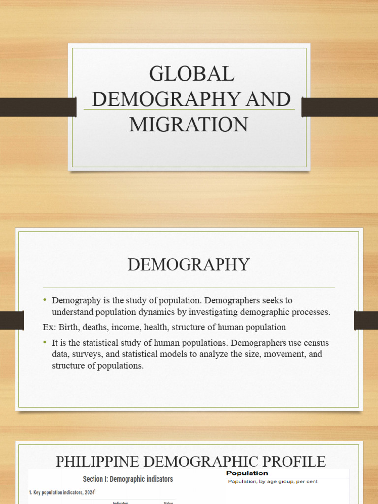 Global Demography and Migration | PDF | Immigration | Human Migration
