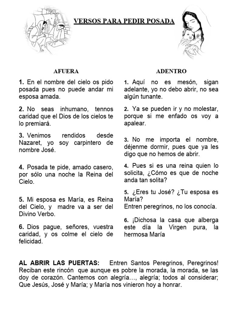 Versos para Pedir Posada | PDF