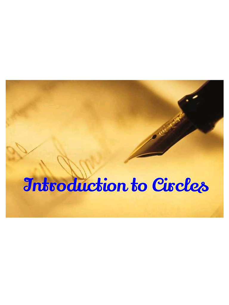All About Circle | PDF