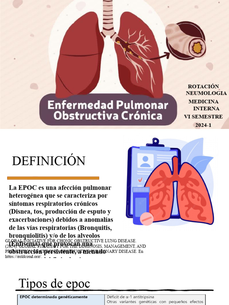 EPOC | Descargar gratis PDF | Enfermedad pulmonar obstructiva crónica | Bronquitis
