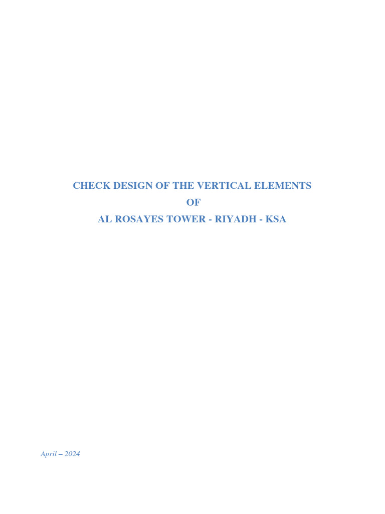STR - Design Review of The Vertical Elements-01 | PDF | Strength Of ...