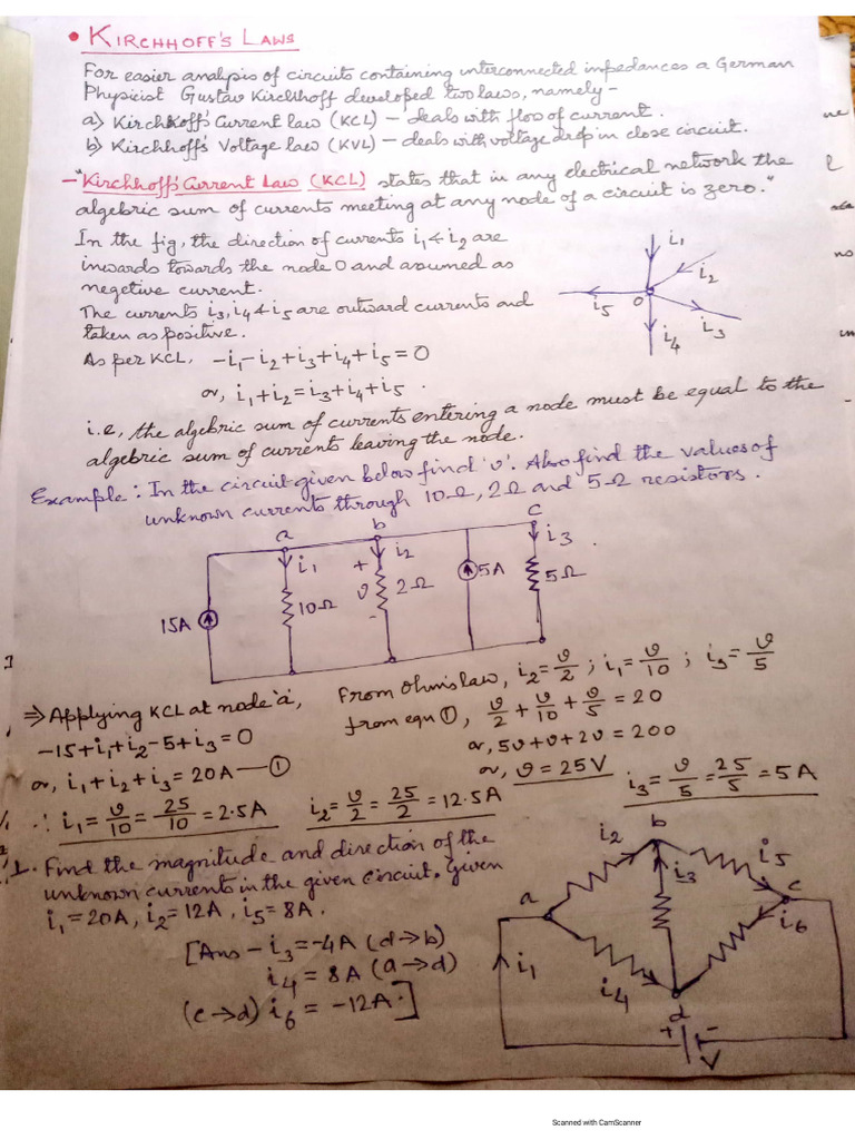 Kirchhoff - S Laws | PDF