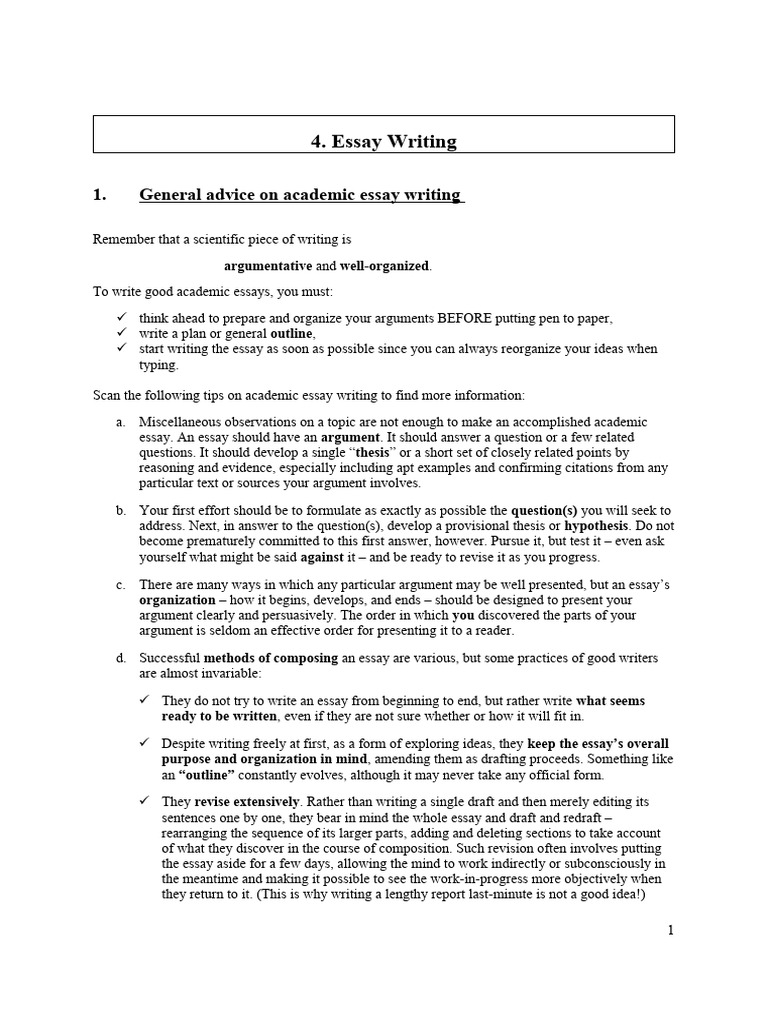 Academic English 4 Essay Writing and Visual Aids | Download Free PDF ...