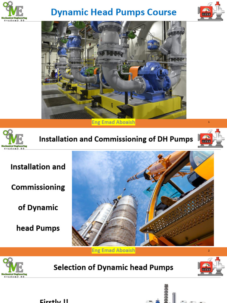 DH Pumps Installation and Commissioning | PDF | Pump | Viscosity