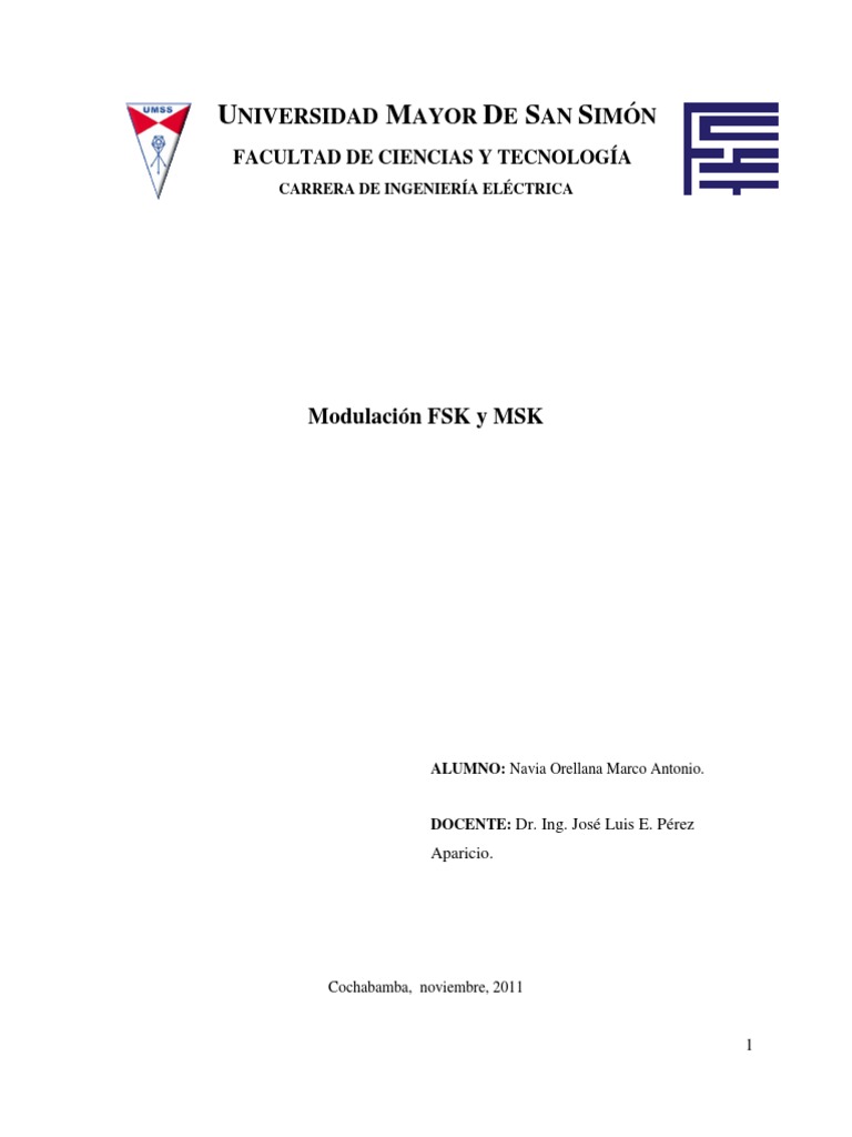 Modulación FSK y MSK | PDF | Modulación | Tecnología de medios