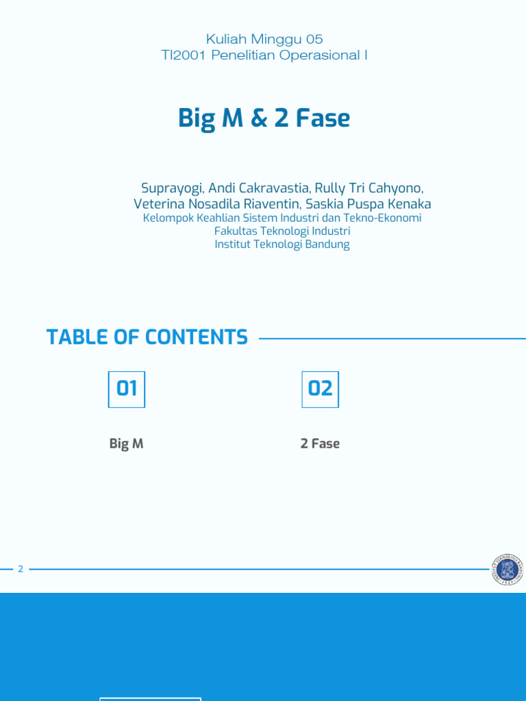 Big M - 2 Fase | PDF