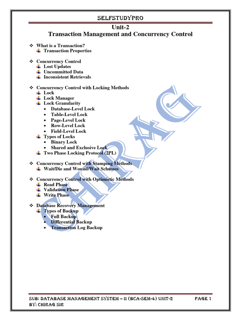 Unit 02 | PDF | Database Transaction | Databases