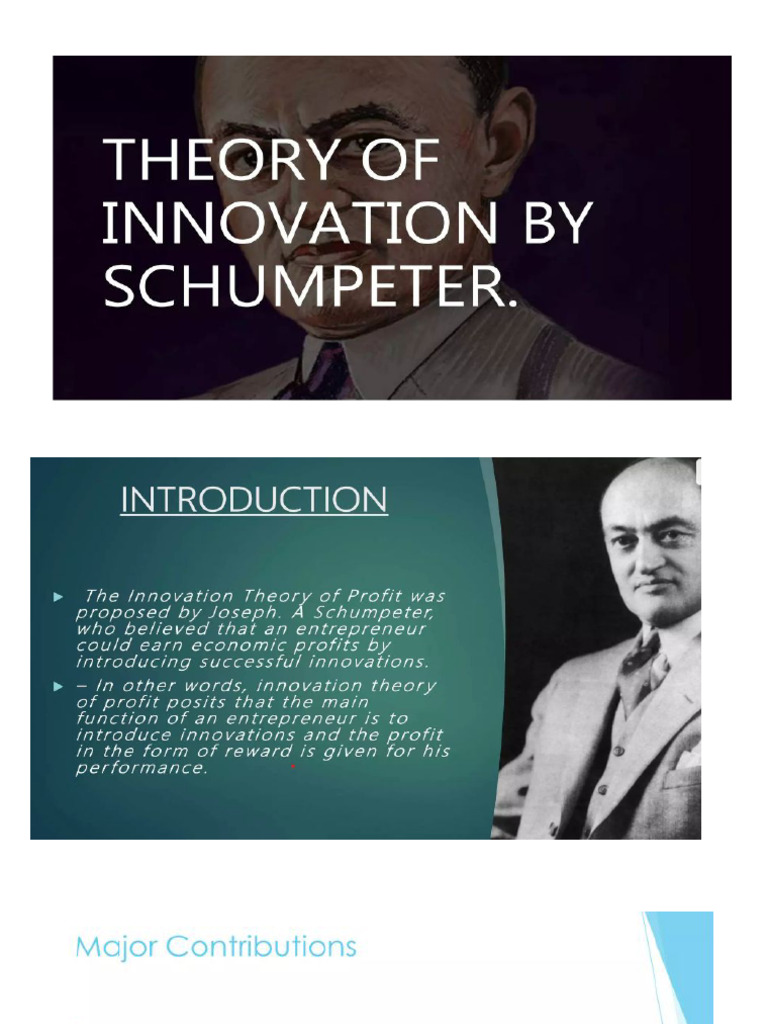 innovation theory by shumpeter | PDF
