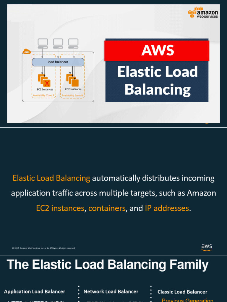 Aws Elb | Download Free PDF | Amazon Web Services | Load Balancing (Computing)