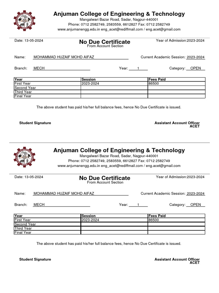 NDC - Mohammad Huzaif Mohd Aifaz | PDF