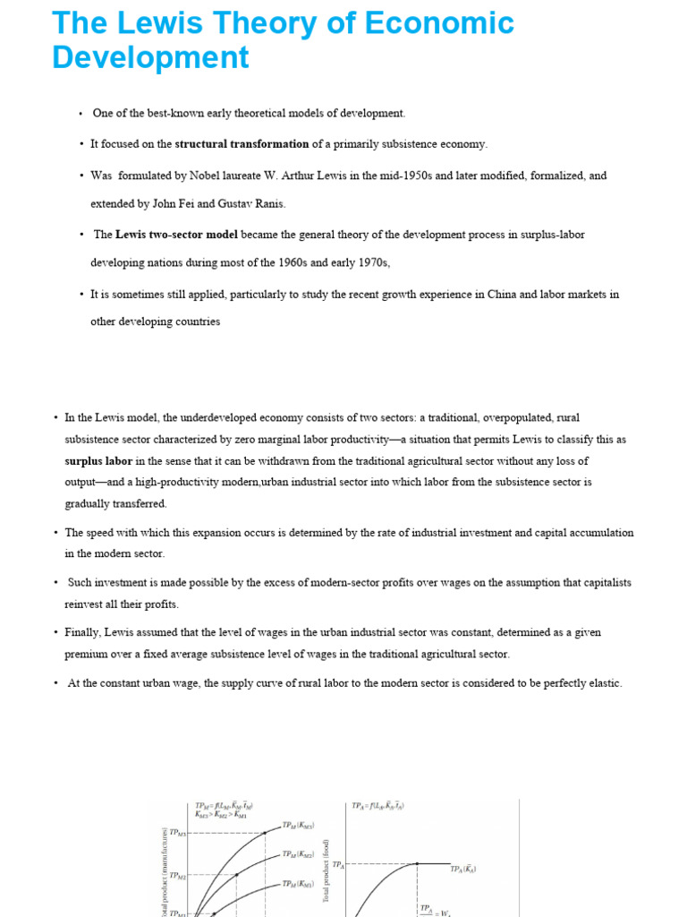 The Lewis Theory of Economic Development | PDF | Labour Economics ...