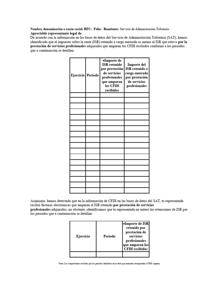 Formato Sat | PDF | Impuesto sobre la renta | Gobierno