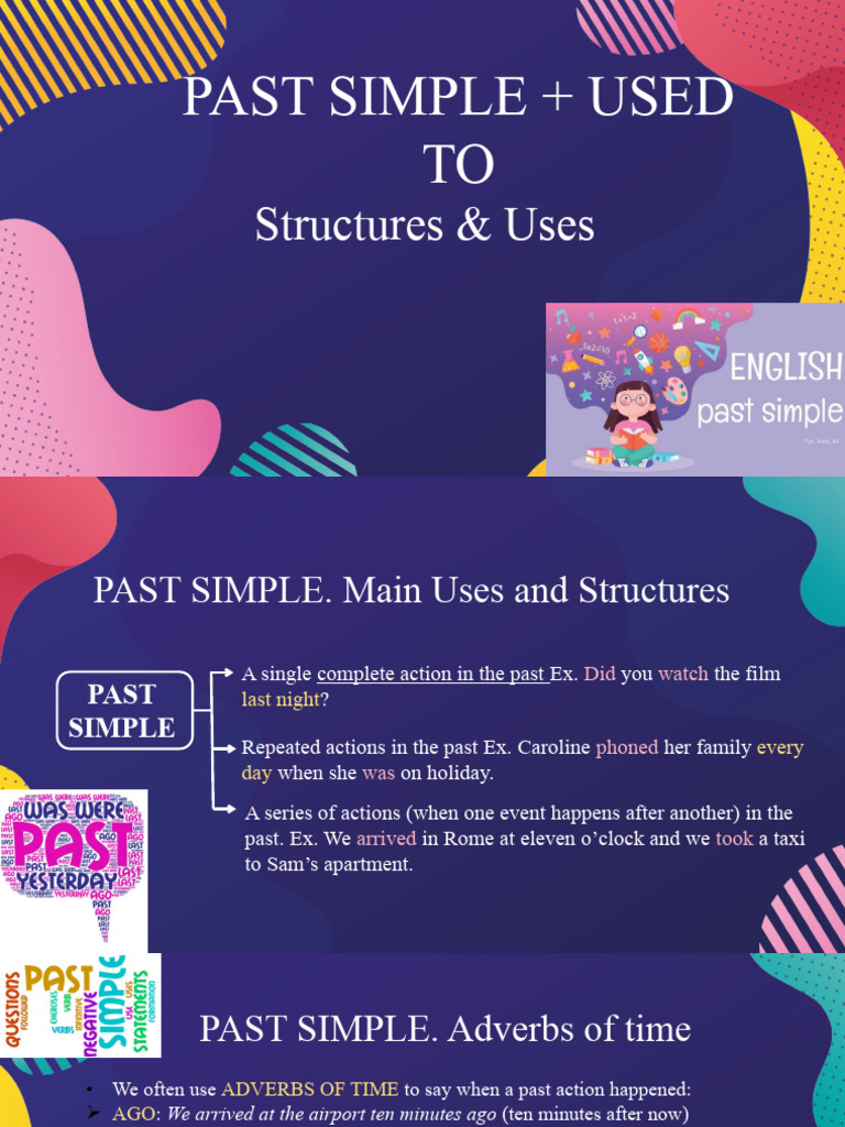 Past Simple and Used To | PDF | Consonant | Syntax