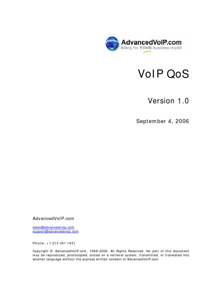 VoIP QoS | PDF | Business | Computers