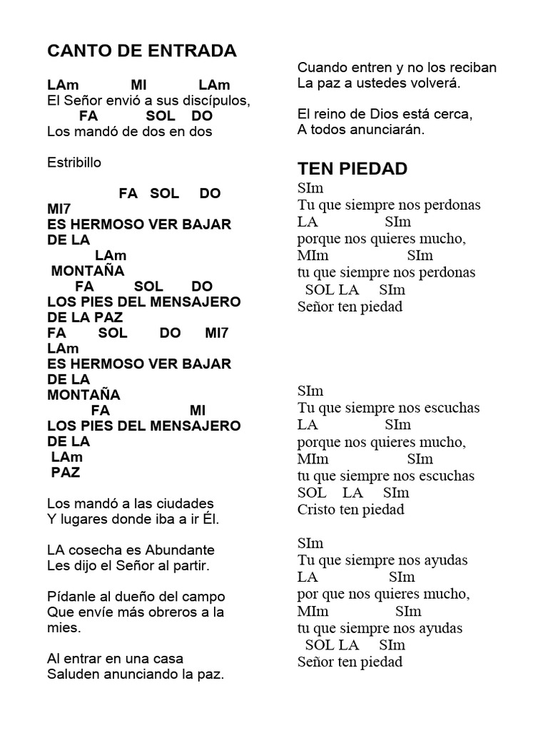 Hoja de Cantos-4ta Semana-Pascua | PDF | eucaristía | Cristo (título)