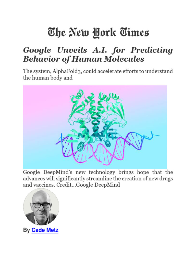 Google DeepMind Launches AlphaFold3 AI | PDF | Proteins | Biology