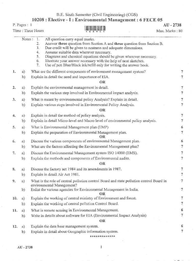 Environmental Management Act Overview | PDF | Environmental Impact ...