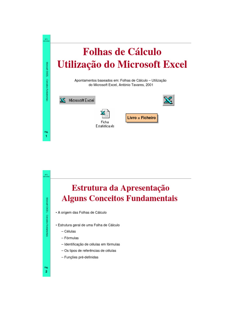 Excel1 Introducao | PDF | Impressão | Cálculo
