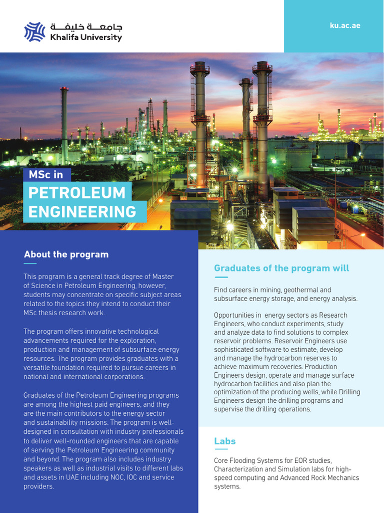 MSC in Petroleum Engineering 1 1 | PDF | Engineering | Petroleum