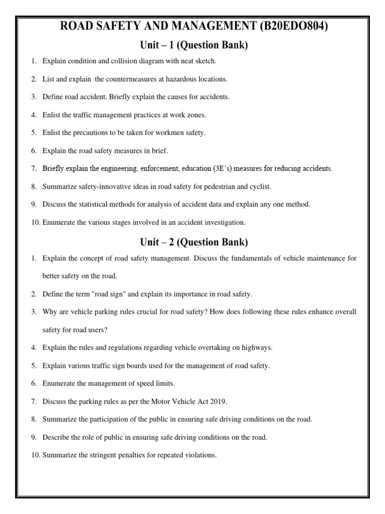 RSM Question Bank Unit - 1 & 2 | PDF