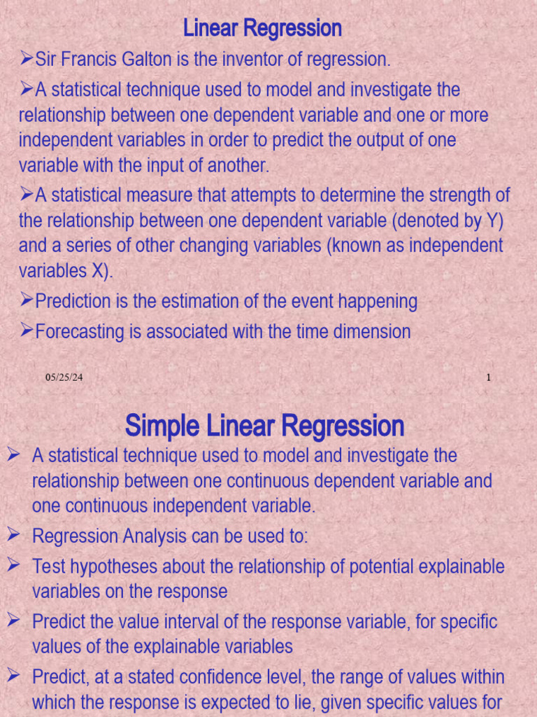 Simple Linear Regression | Download Free PDF | Errors And Residuals ... Simple Linear Regression | Download Free PDF | Errors And Residuals ...
