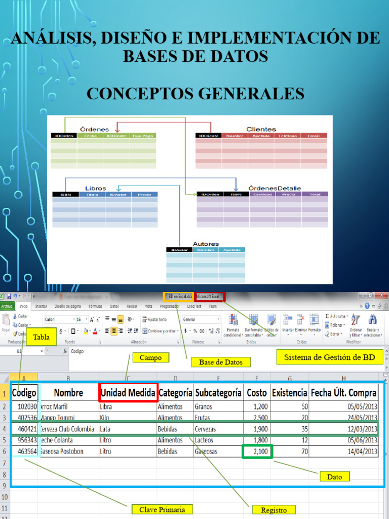 Análisis y Diseño de Base de Datos V.01 | PDF | Bases de datos | Datos