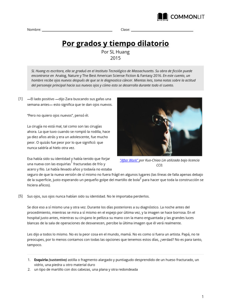 Por Grados y Tiempo Dilatorio - SL Huang | Descargar gratis PDF | Ojo ...