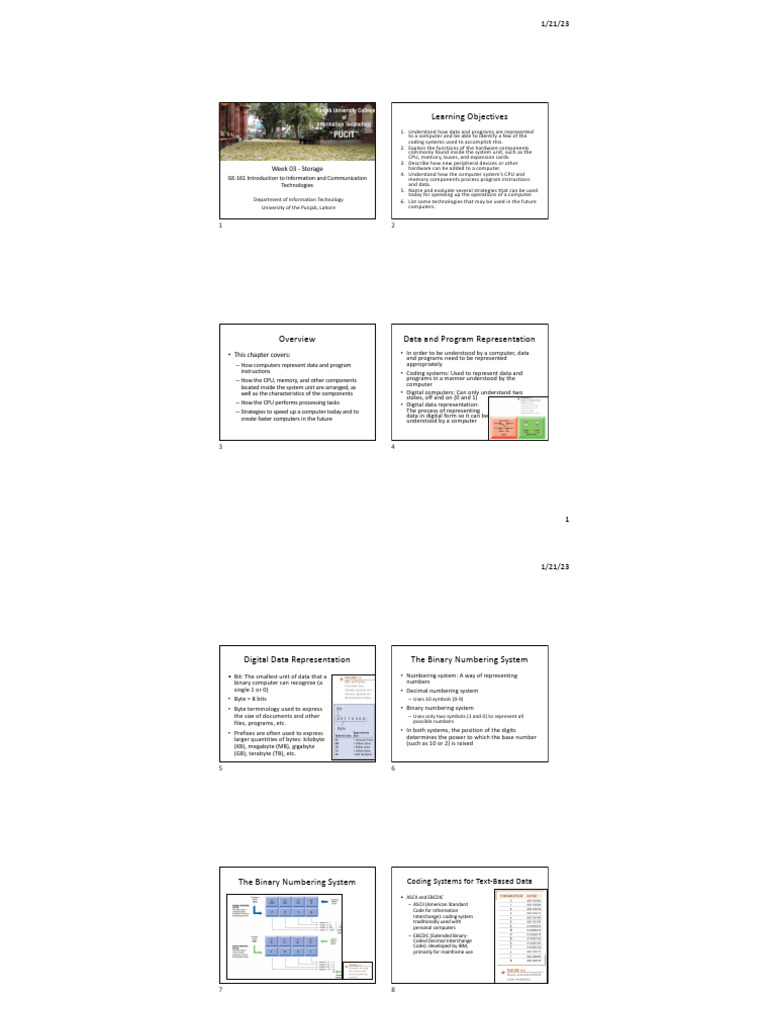 The System Unit Processing and Memory | PDF | Byte | Random Access Memory