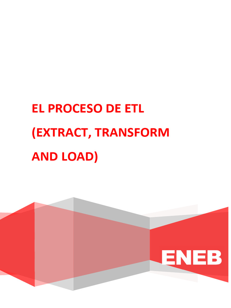 El Proceso de Etl (Extract, Transform and Load) | PDF | Datos | Tecnologías de la información