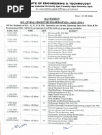 SPPU 2024 Engineering Exam Schedule | PDF | Engineering | Object Oriented Programming