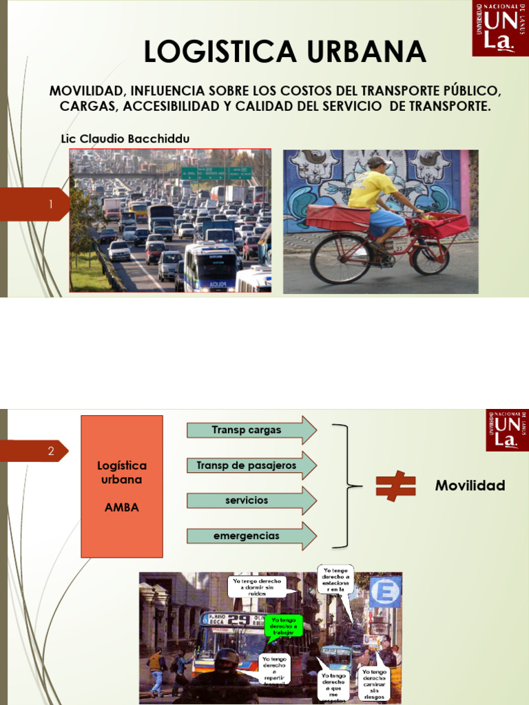 Logística Urbana y Movilidad en AMBA | PDF | Transporte | Transporte ...