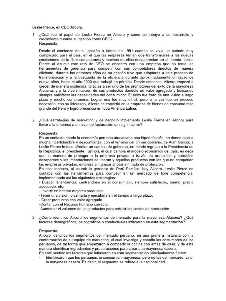 Leslie Pierce | PDF | Marketing | Producto (Negocio)