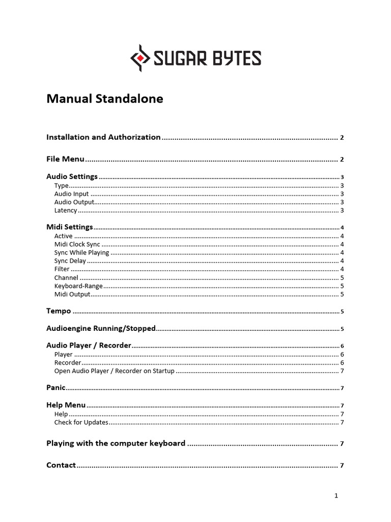 Standalone Manual | PDF | Microsoft Windows | Input/Output