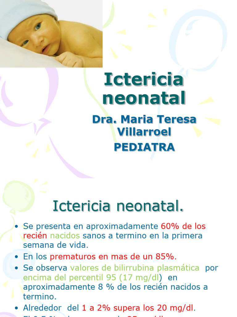 Ictericia Neonatal | PDF | Medicina CLINICA | Enfermedades y trastornos