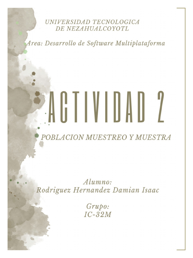 Tarea 2 PYE | PDF | Muestreo (Estadísticas) | Estadísticas