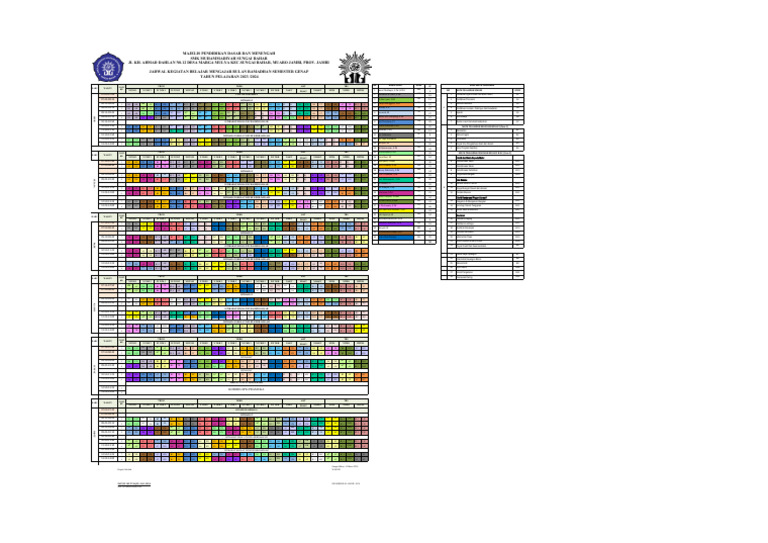 Jadwal Pelajaran KBM 17 April | PDF