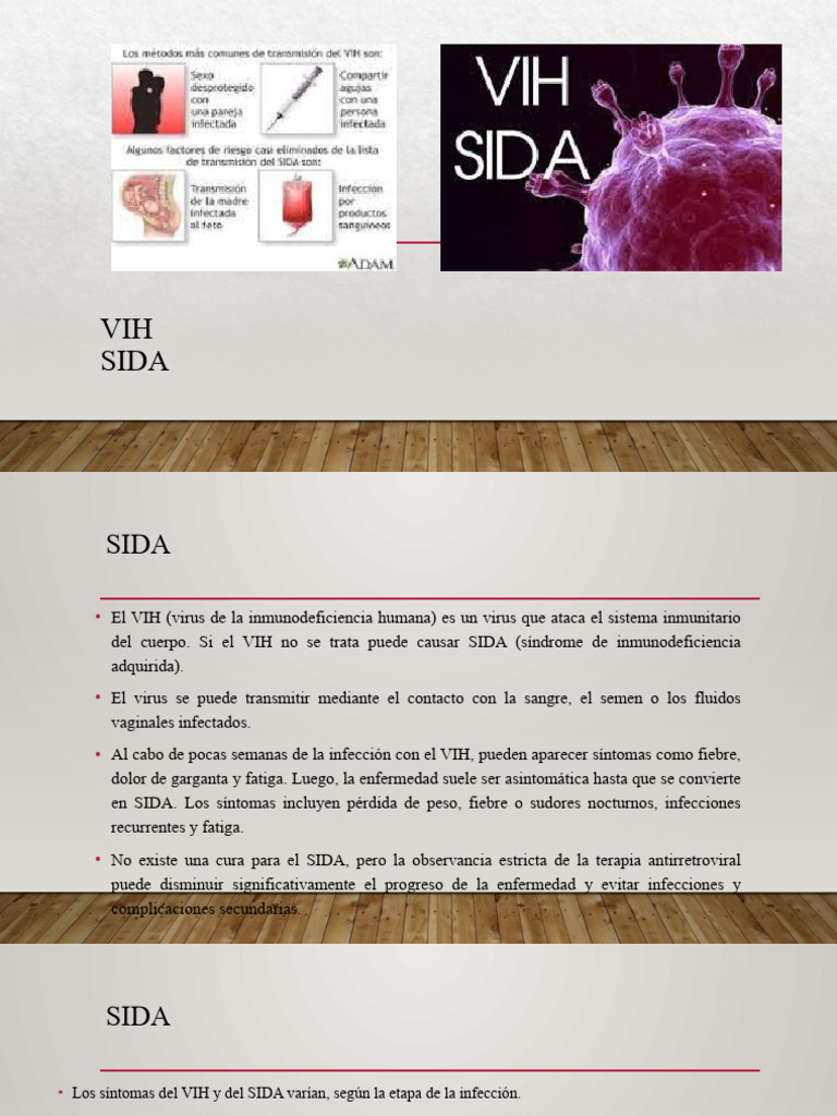 VIH y SIDA: Síntomas y Transmisión | PDF | VIH / SIDA | VIH