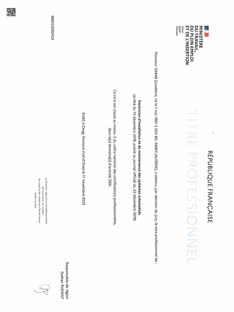 Titre Professionel | PDF