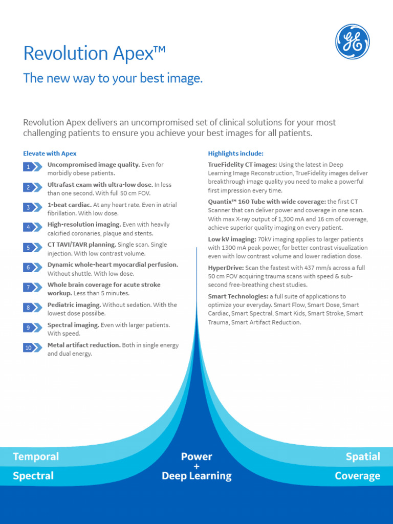 Revolution Apex Two Page Summary 002 | PDF | Ct Scan | Heart