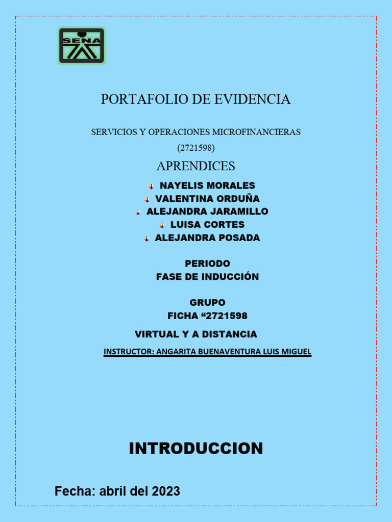 Portafolio de Evidencia | PDF