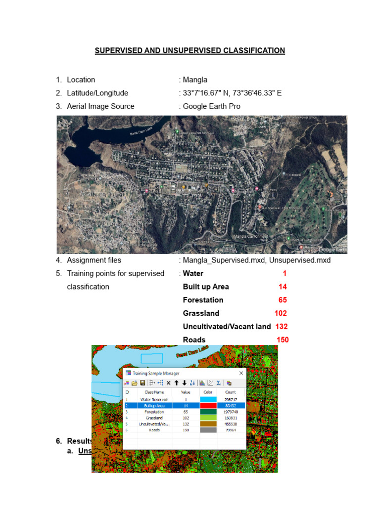 Supervised and Unsupervised Classification | PDF