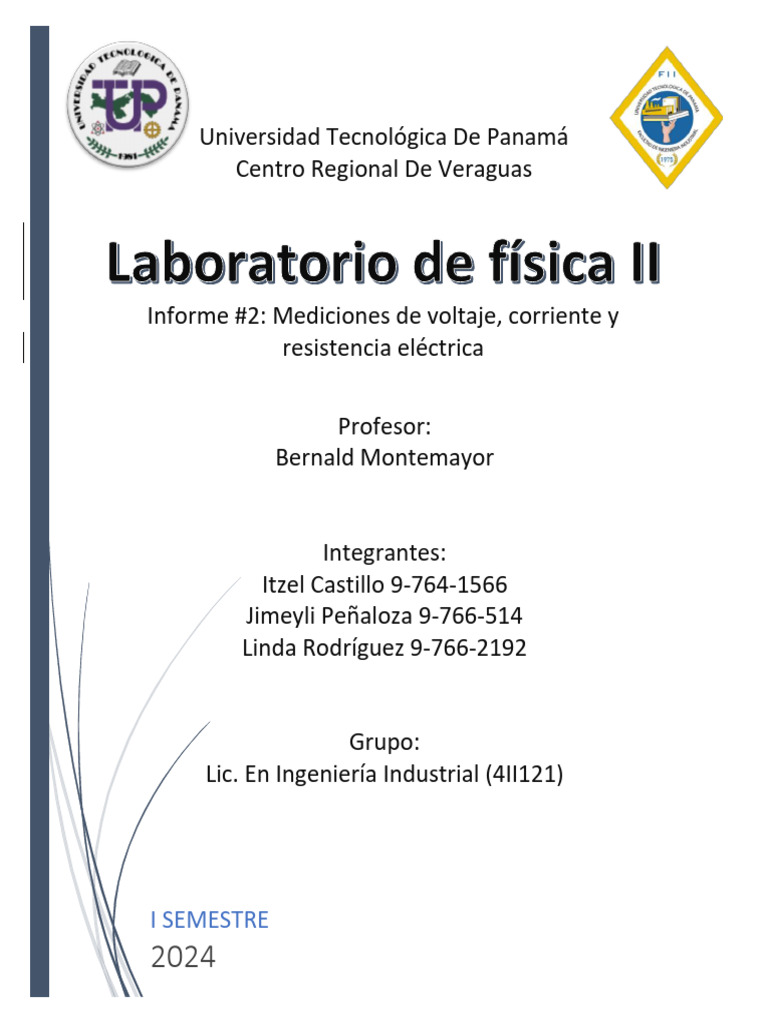 Informe de Lab. #2 | PDF | Corriente eléctrica | Electricidad