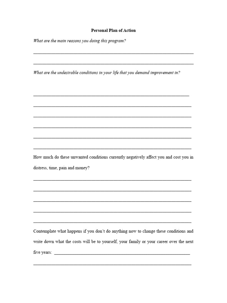 Personal Growth Commitment Plan | PDF | Psychology | Behavioural Sciences