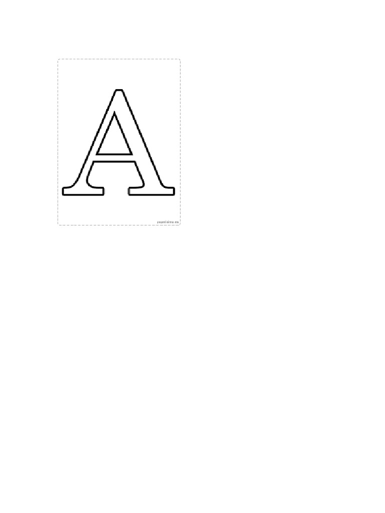 Letra A | PDF