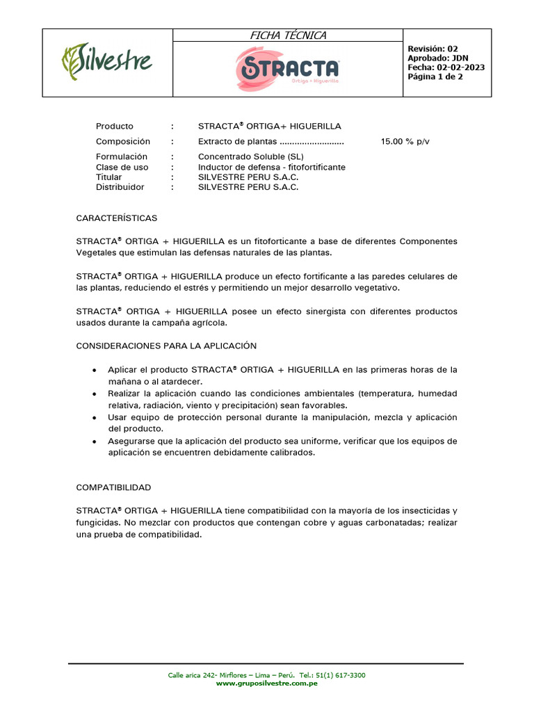 FT Stracta - Ortiga+higuerilla | PDF