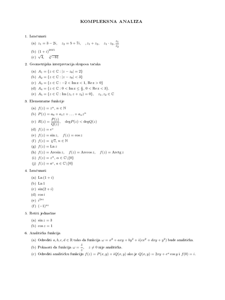 Kompleksna | PDF
