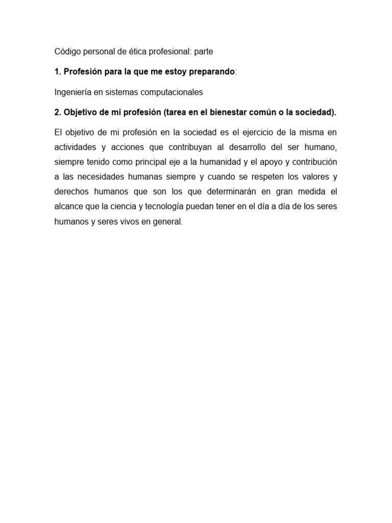 codigo de etica 2 | PDF | Ética profesional