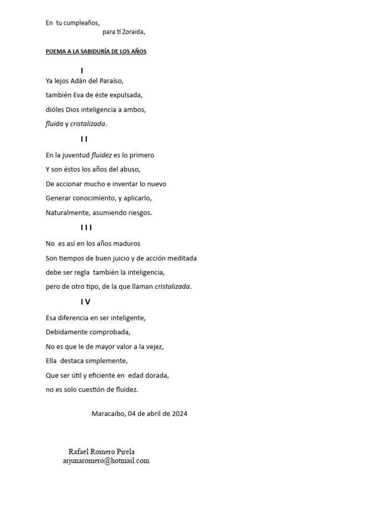Poema de La Madurez | PDF Poema de La Madurez | PDF