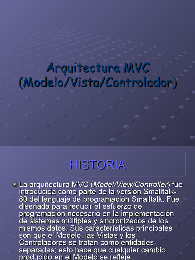 Arquitectura MVC (Modelo | PDF | Modelo – Vista – Controlador | Java ...