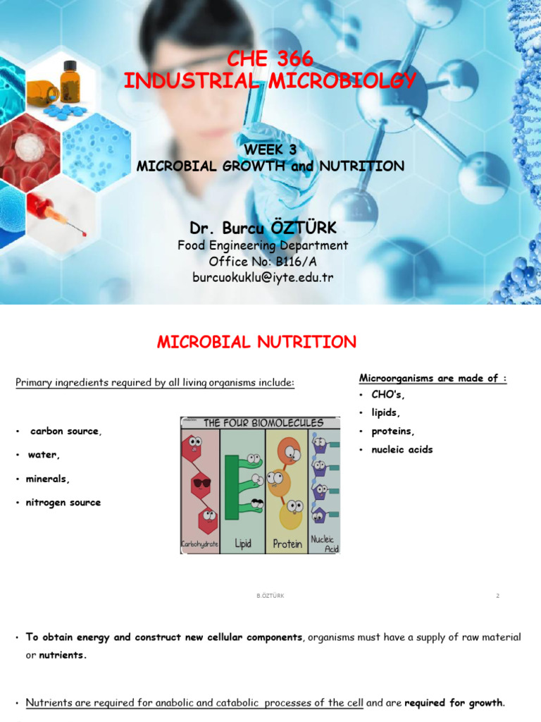 Industrial Microbilogy W3 | PDF | Nutrition | Diet & Nutrition